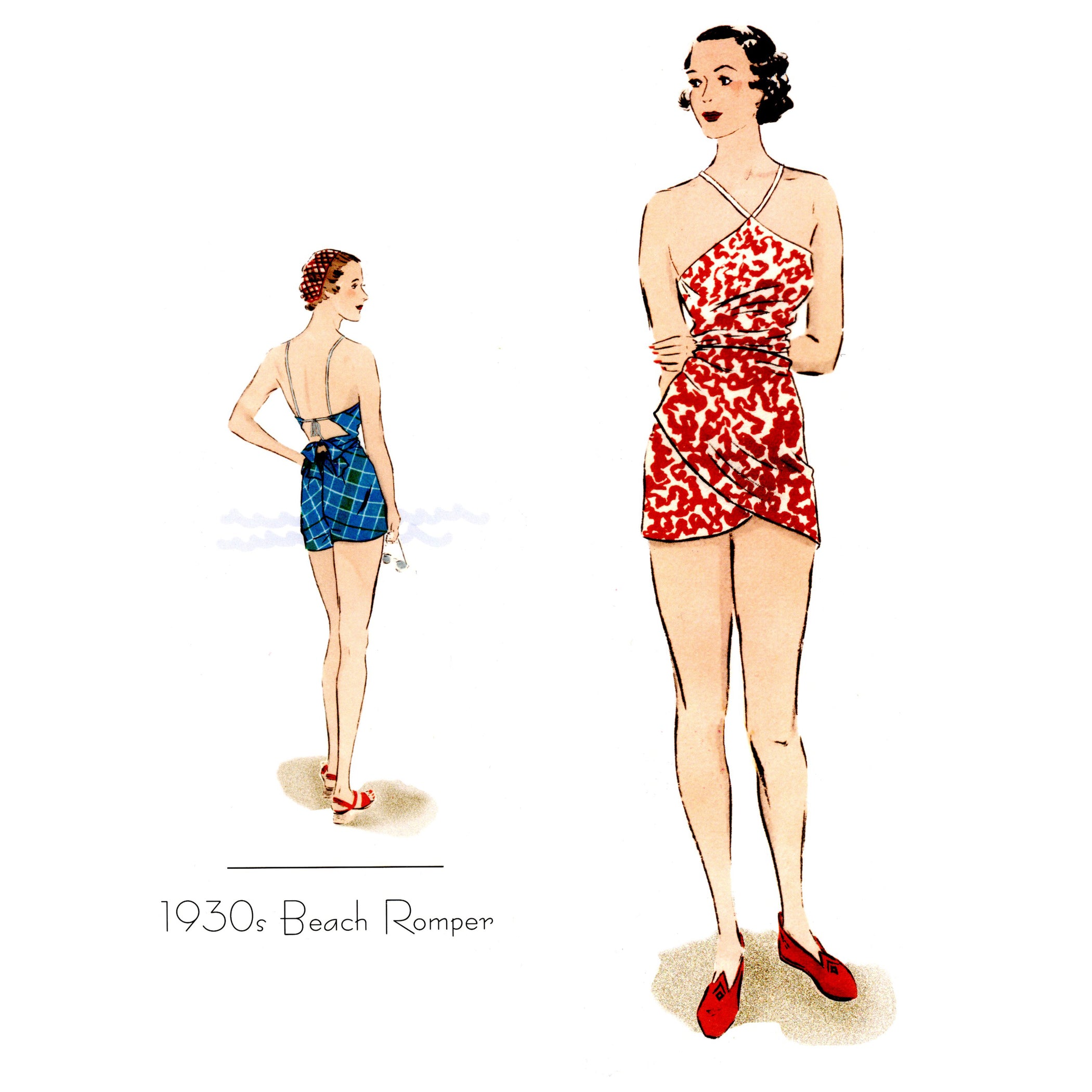 Beach Romper Vintage Style Sewing Pattern– Selvedge Studio