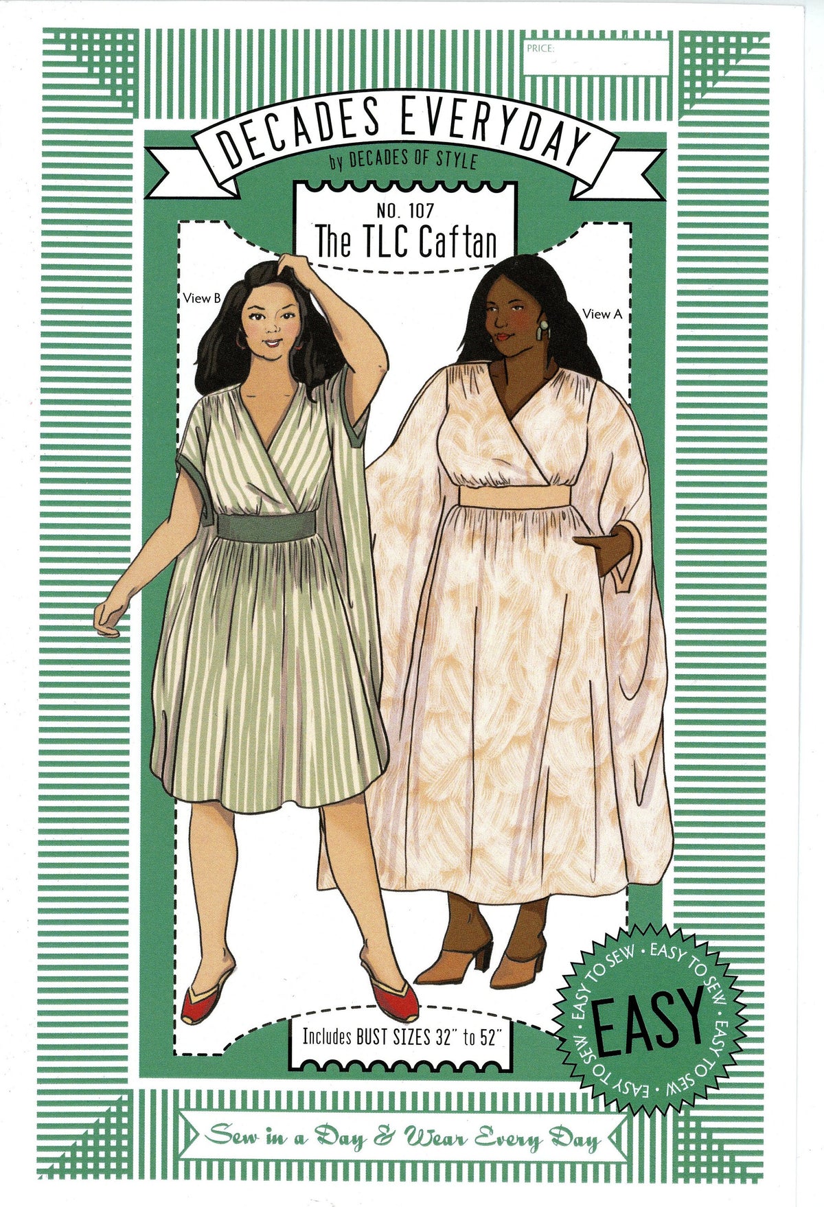 TLC Caftan Vintage Style Sewing Pattern– Selvedge Studio